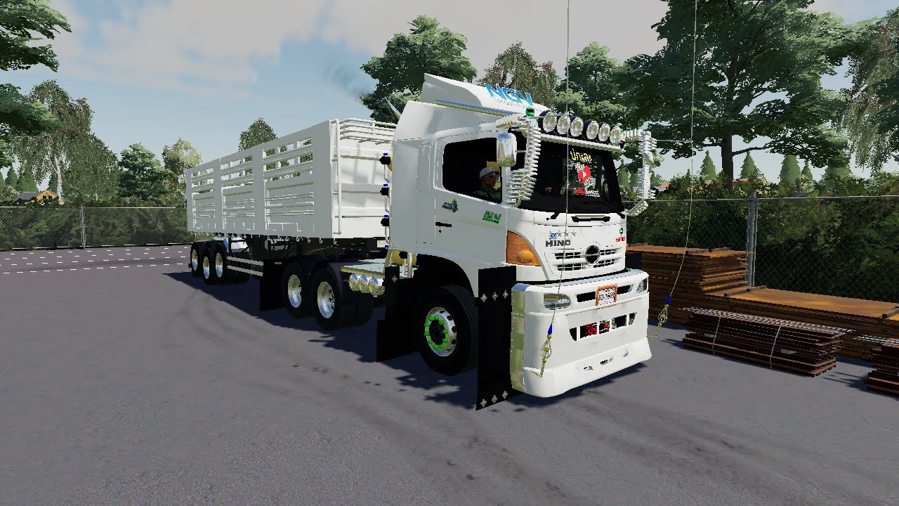 🔴🔴#fs19 หัวลากฮีโน่!! วิ่งดินา#farmingsimulator19 #เกมขับรถแม็คโคร ...