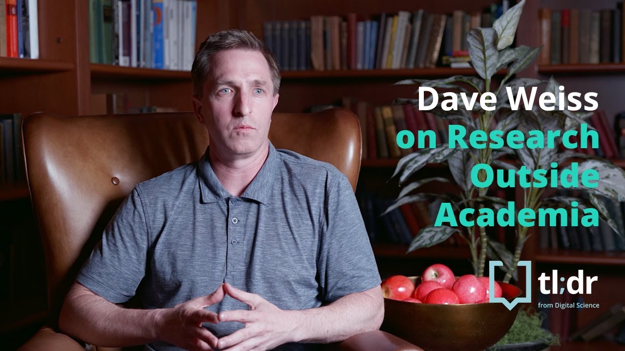 TL;DR Shorts: Dave Weiss on Research Outside Academia - YouTube