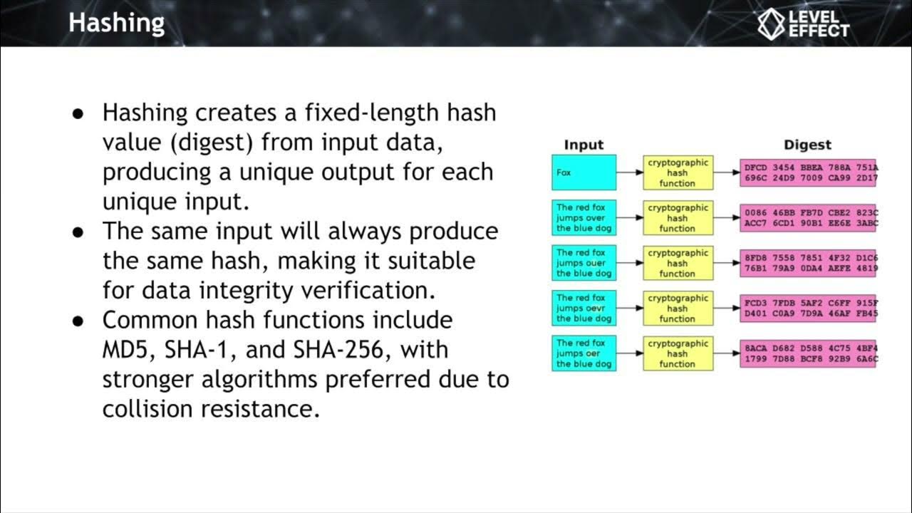 Cryptography Lecture 2 Hashing, Encoding, Symmetric & Asymmetric Encryption - YouTube