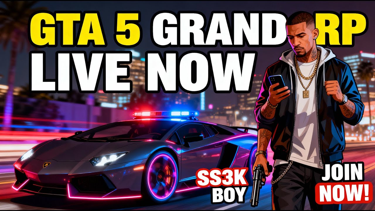 GTA 5 GRAND RP LIVE | Insane Indian Roleplay in Los Santos | SS3K BOY ...