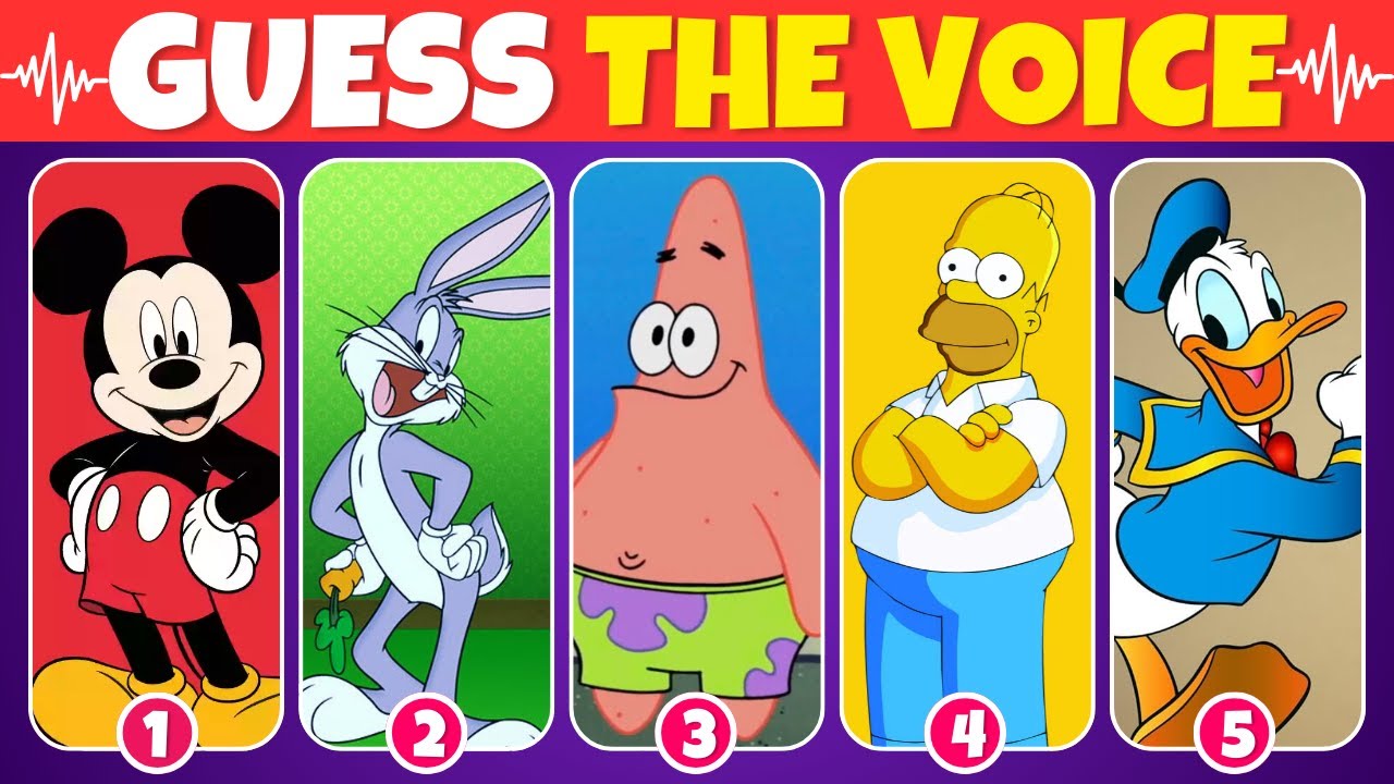 Guess the Cartoon Character by Voice 🎤 | Guess Who’s Talking! 🤔 - YouTube