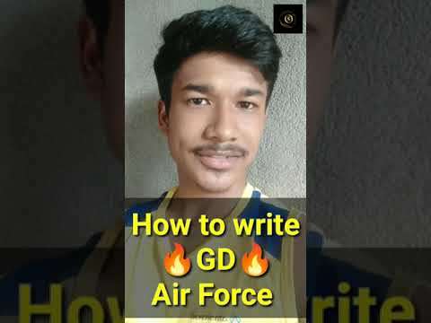 How to write in GD in phase 2🔥Air Force Agniveer Phase 2 #airforce # ...