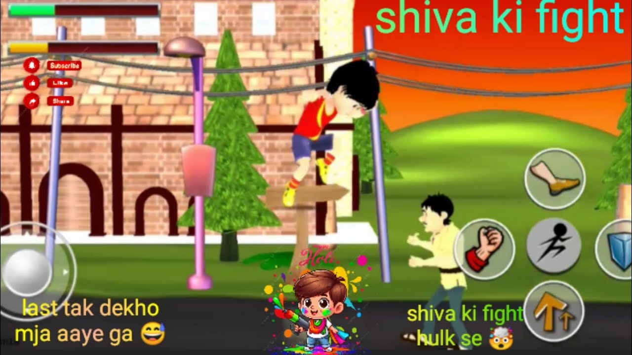 shiva fighting game 🤯 | shiva fight game | shiva cartoon game | shiva ...