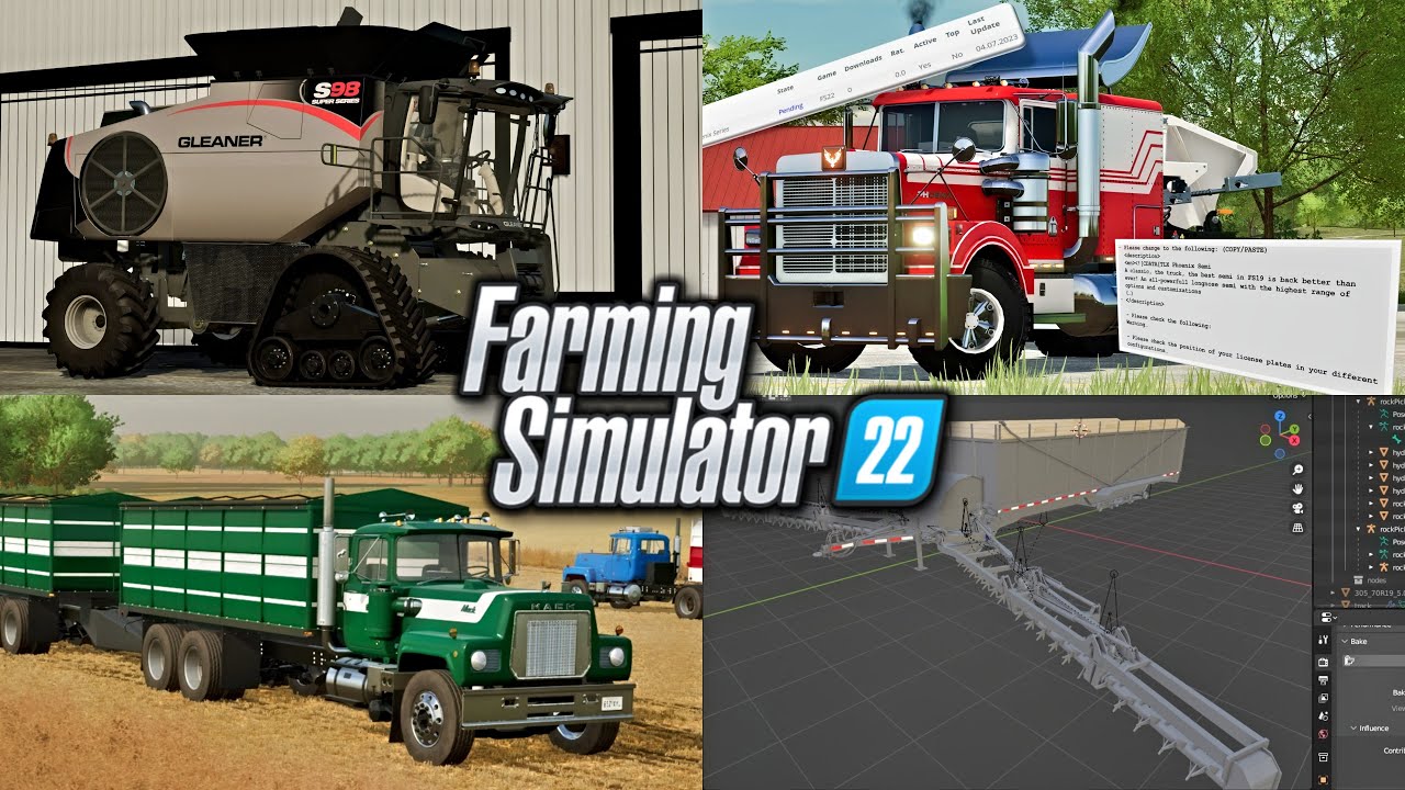 Farm Sim News - Gleaner S9, Games Crashing, Mack Trucks, & Massive Rock ...