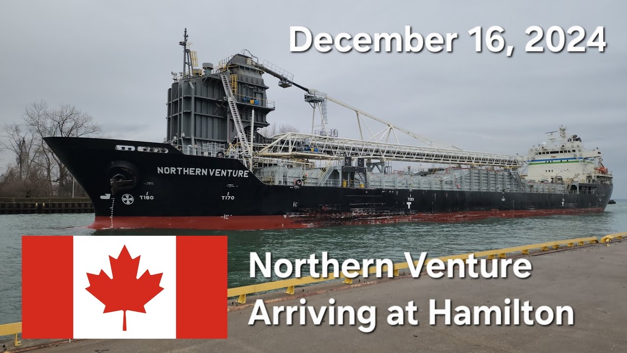 Northern Venture Arriving at Hamilton Harbour • December 16, 2024 - YouTube
