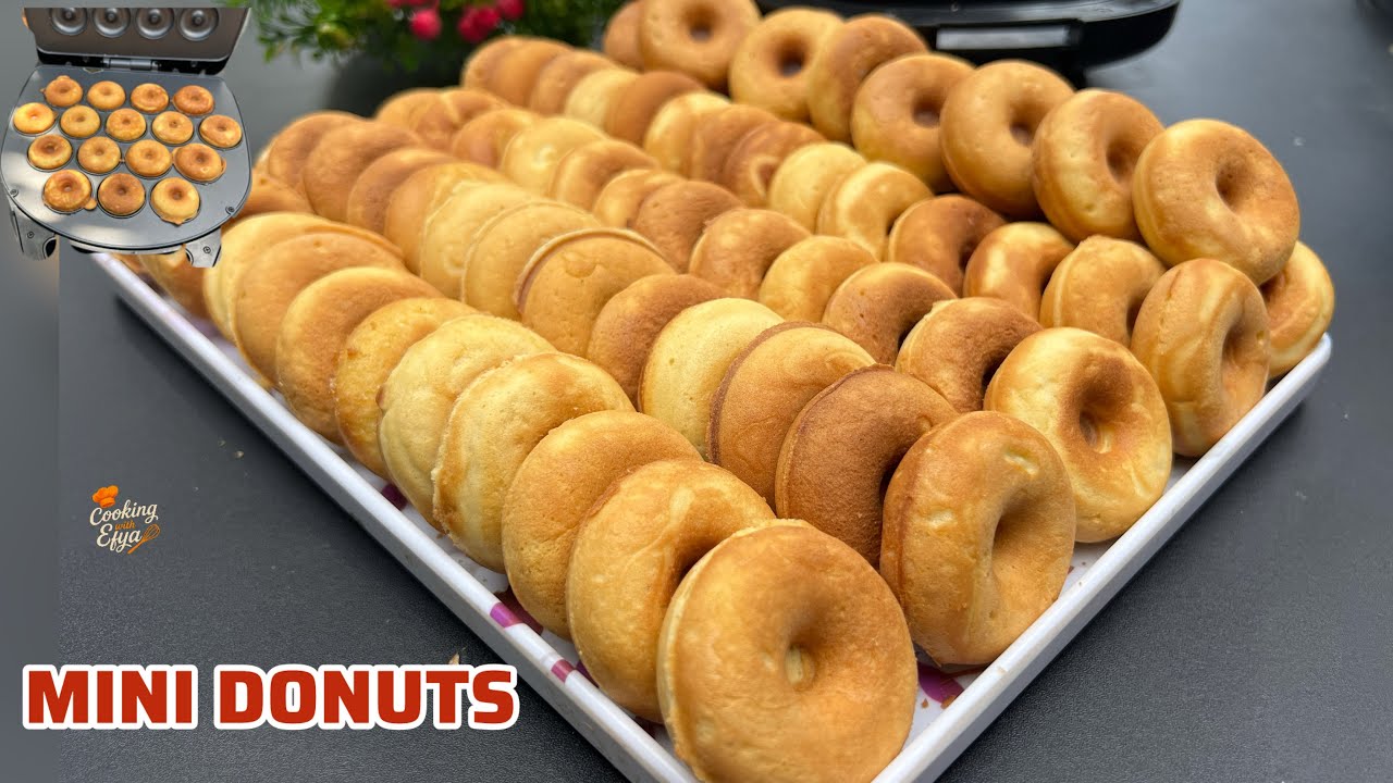 HOW TO MAKE EASY HOMEMADE MINI DONUTS USING A DONUT MAKER | SOFT ...