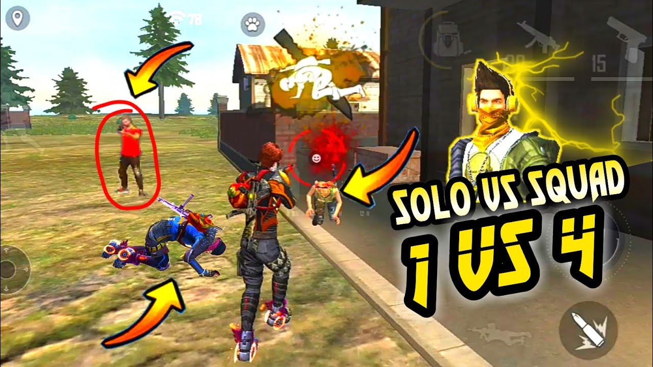 SOLO VS SQUAD IN SCOPE HEADSHOT || FREE FIRE || SUPERSTAR GAMING - YouTube