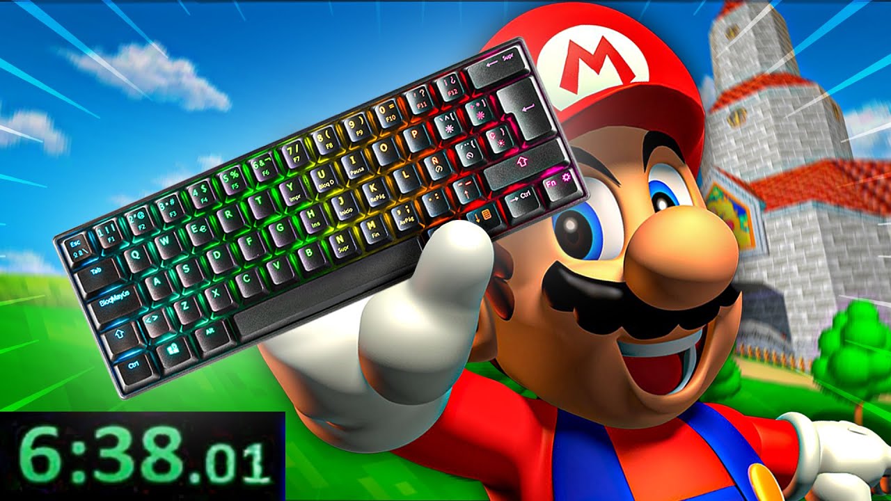 SPEEDRUN Mario 64 Au CLAVIER ?! - YouTube