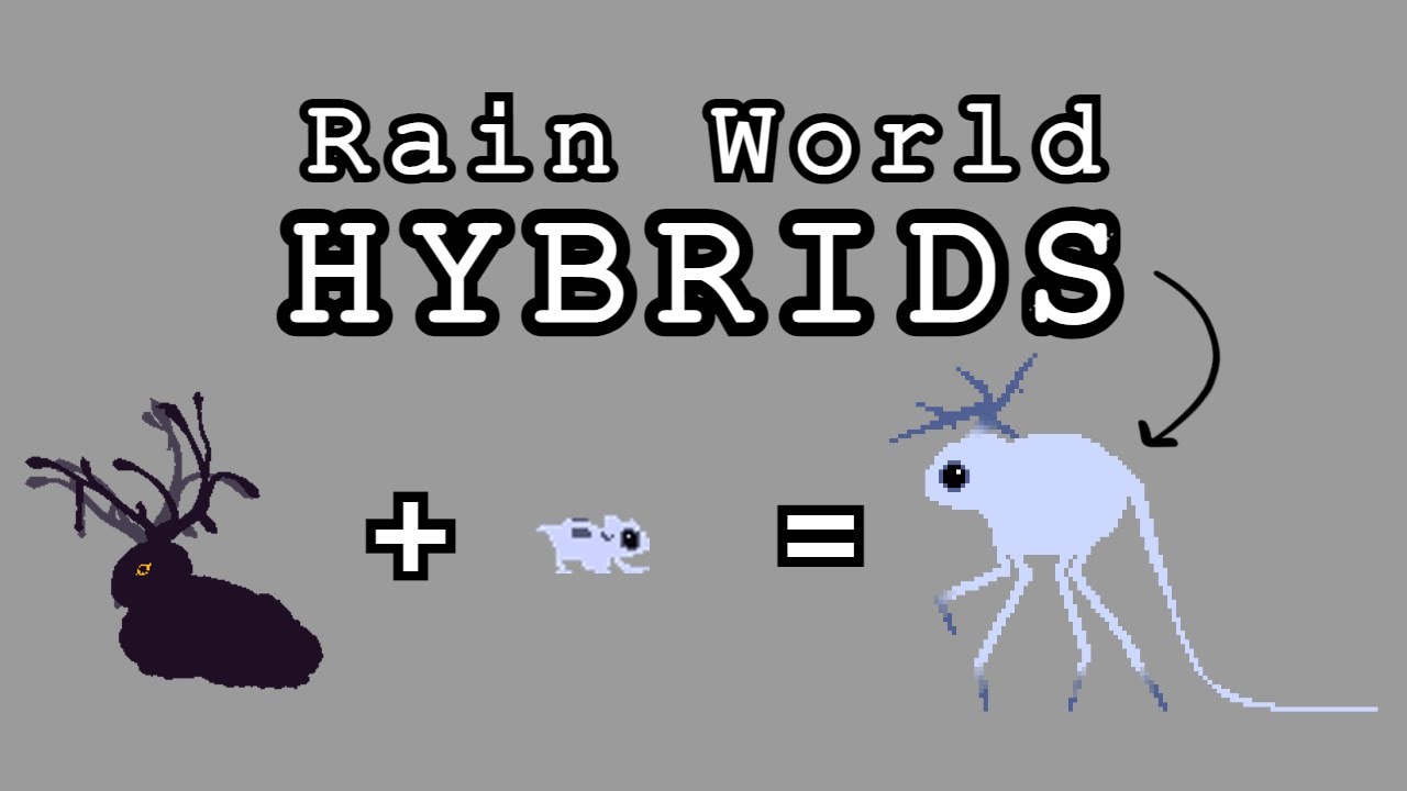 creating three new hybrid creatures for Rain World - YouTube