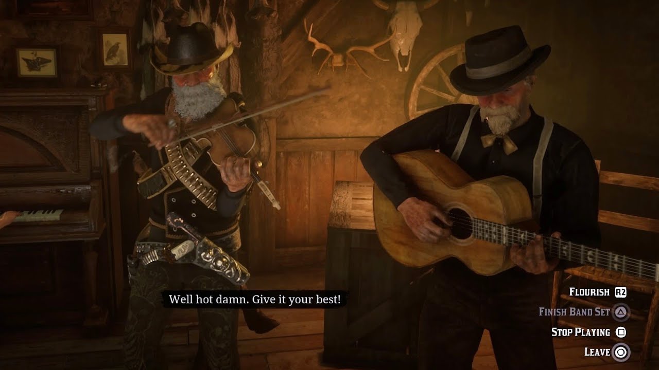 RDR2 Online | From Performing Music to Dancing To Bar Fight | Red Dead ...