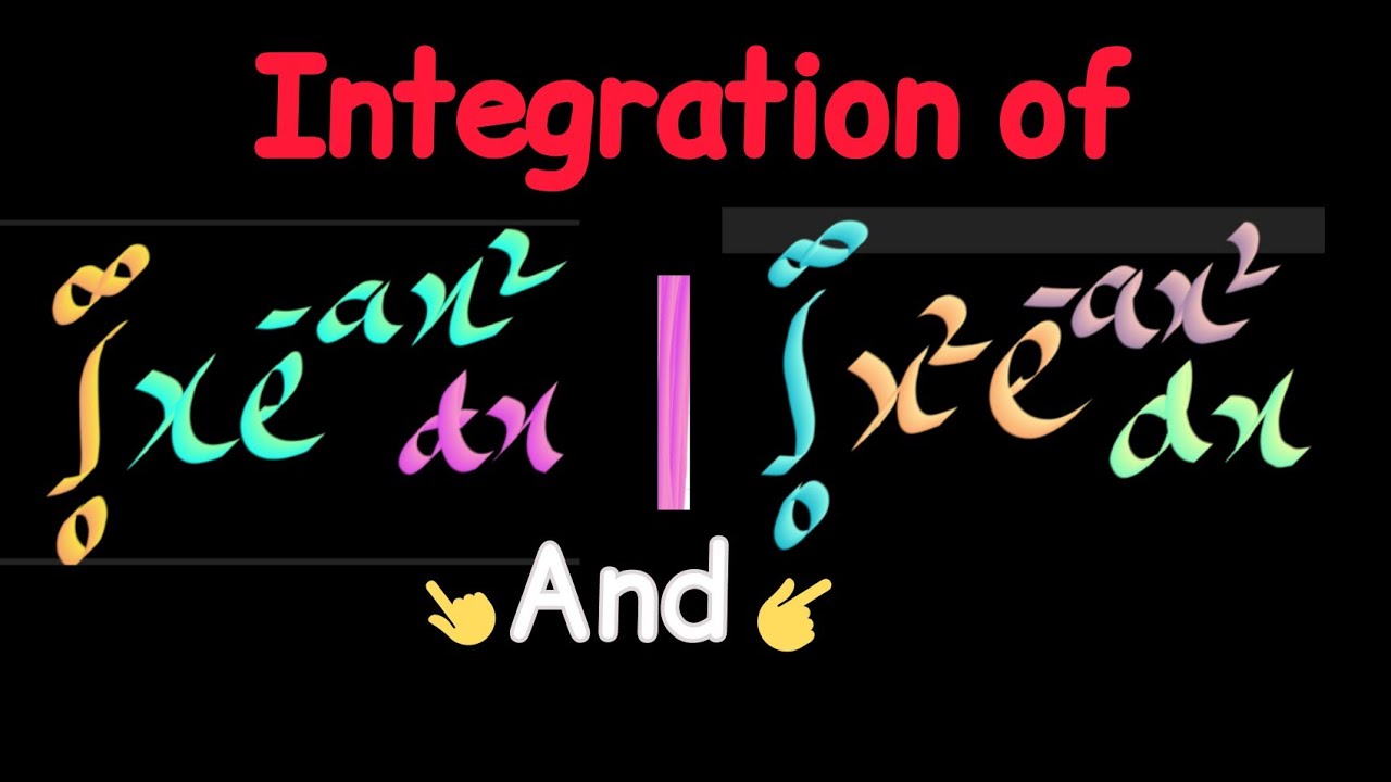Integration of xe^(-ax^2)dx and x^2 e^(-ax^2) in th limit zero to ...