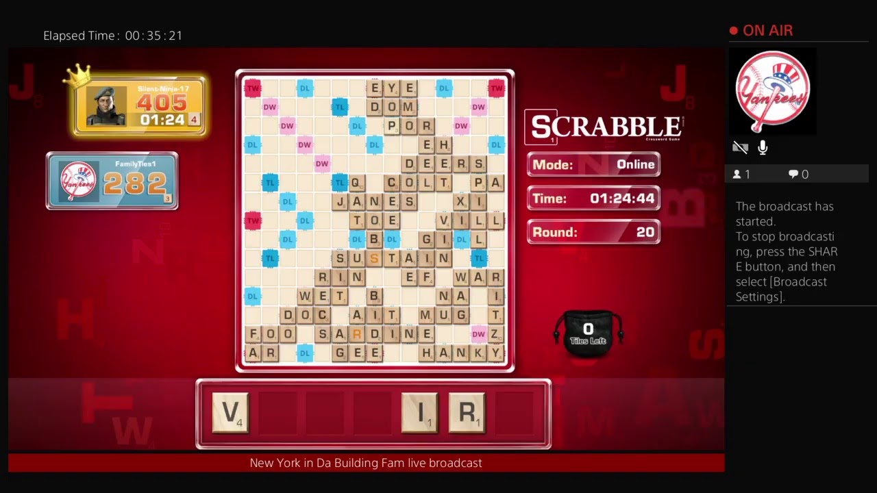 Fam vs Silent Scrabble war - YouTube