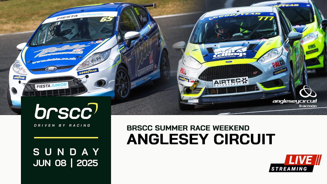 BRSCC LIVE | BRSCC 2025 ANGLESEY SUMMER RACE WEEKEND | 8TH JUNE 2025 - YouTube