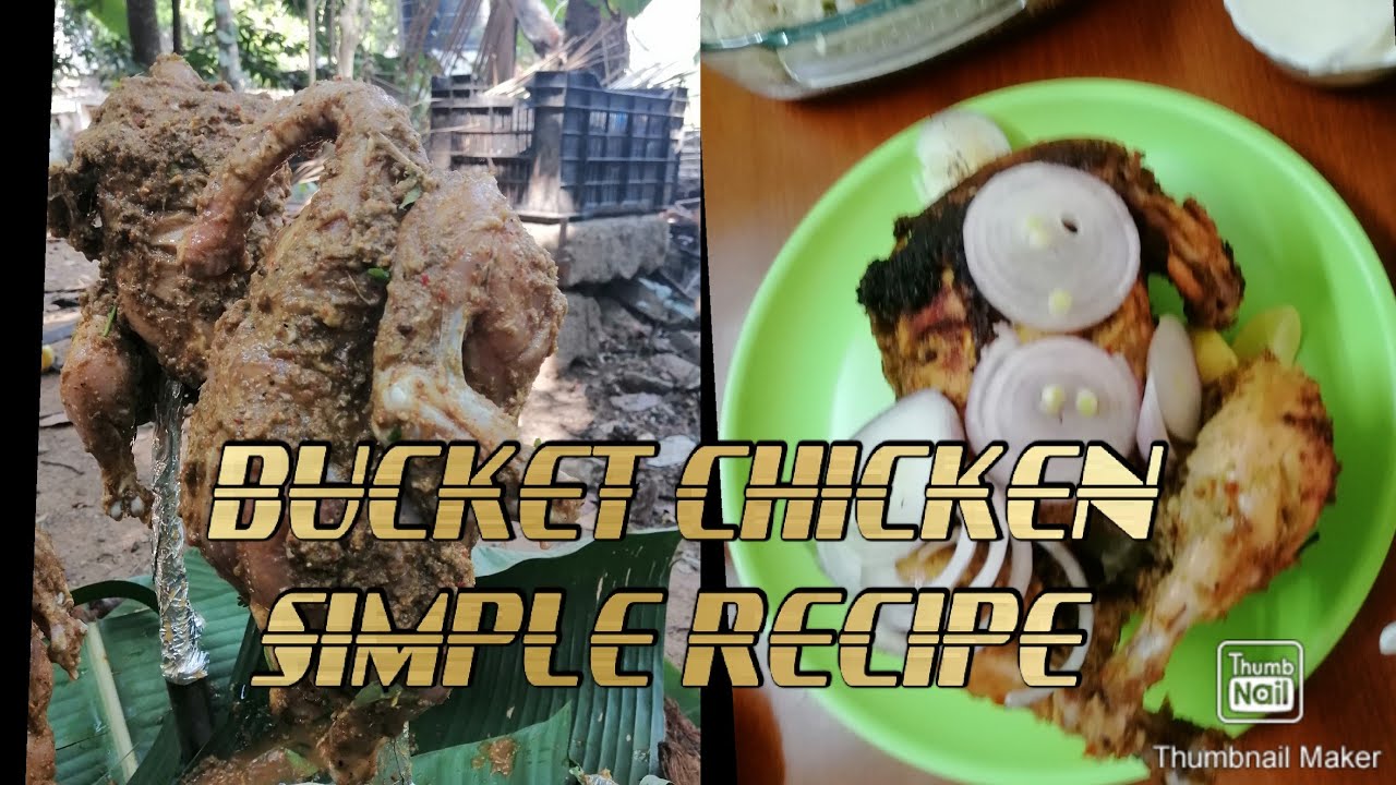 BUCKET CHICKEN. How to make bucket chicken..? 😋 - YouTube
