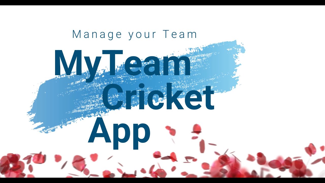My Team App - Manage Your Cricket Team on iOS and Android - YouTube