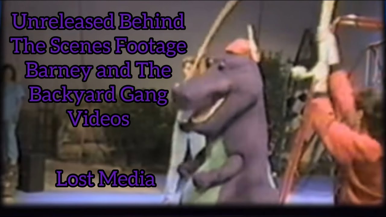 Unreleased Behind The Scenes Footage Barney and The Backyard Gang (Lost ...