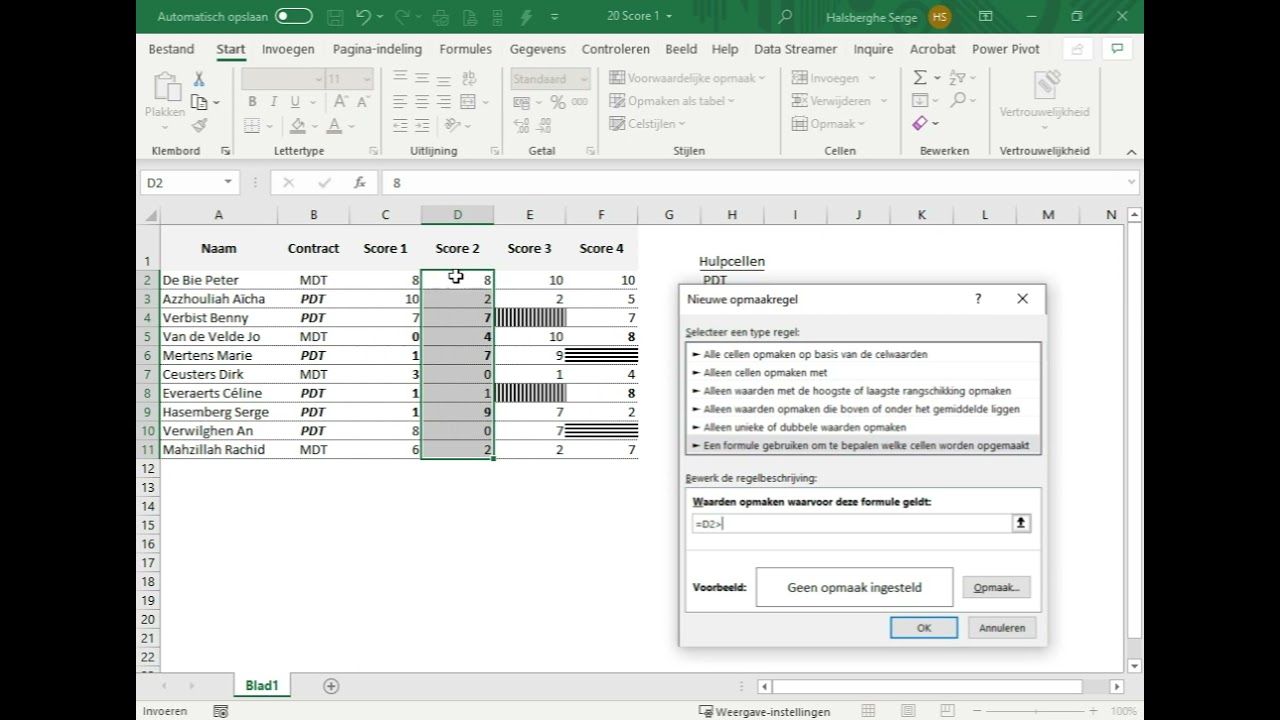 MS Excel in de praktijk Oefening 20 - YouTube