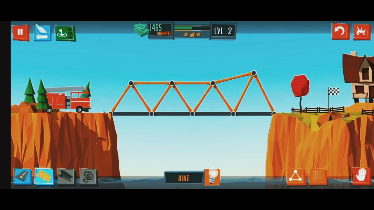 build a bridge games level 1'2'3 - YouTube