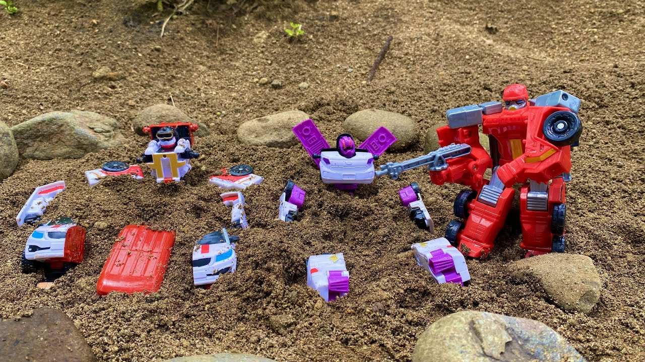 Merakit Mainan Robot Transformers Tobot Toy Tobot Atlon Tobot Rescue ...