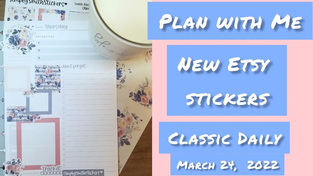 Plan with Me | Happy Planner Classic Daily | Etsy shop Simply Smith New ...