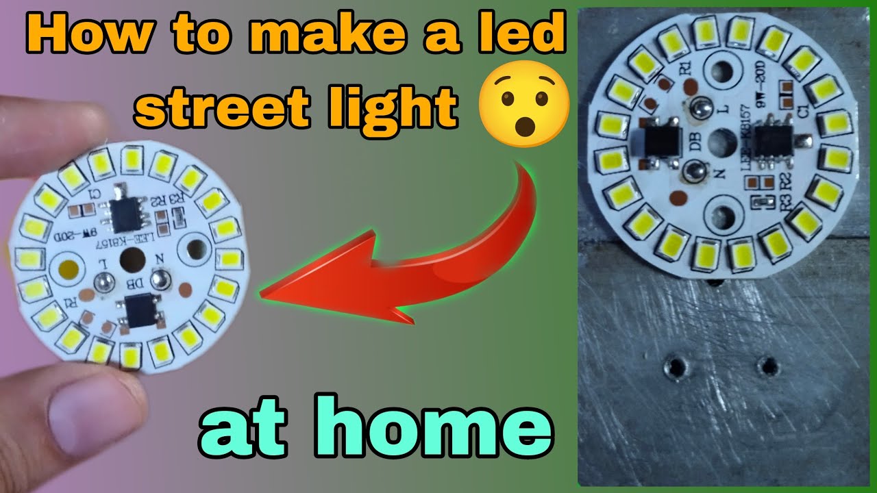 How to make street light (DIY). Street light making at home . स्ट्रीट ...