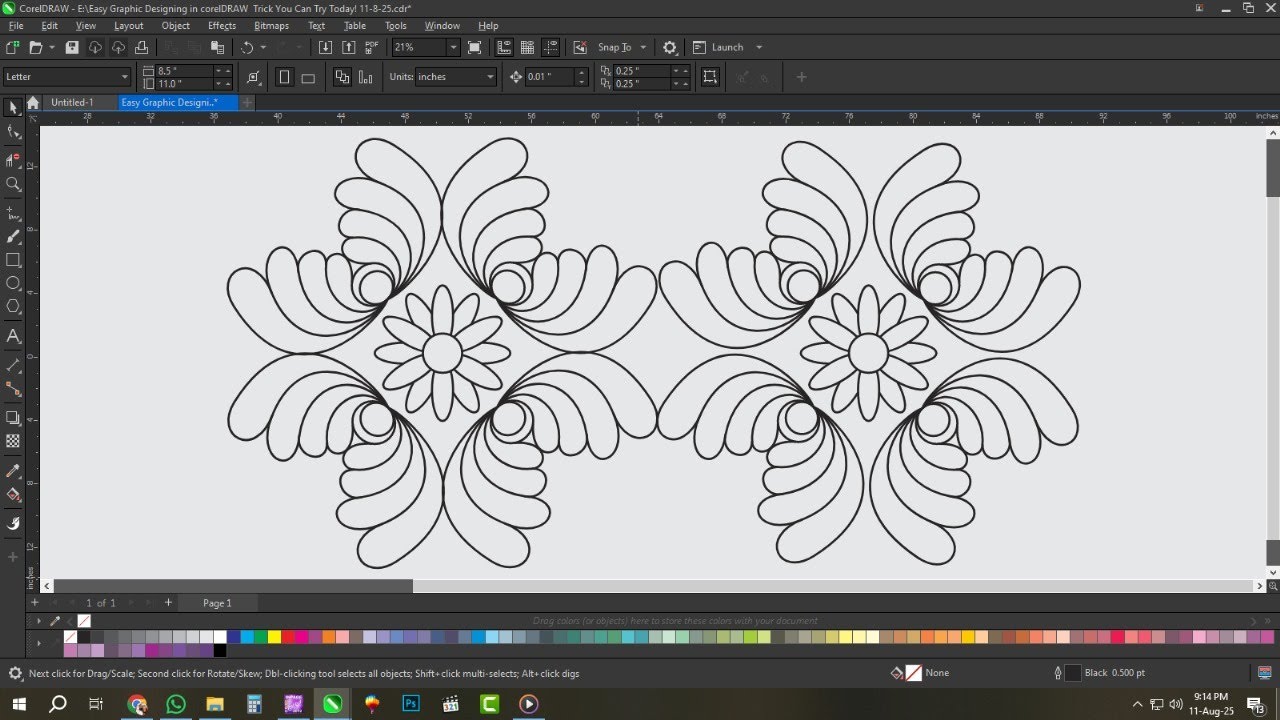 Easy Graphic Designing in corelDRAW | Trick You Can Try Today! | corel ...