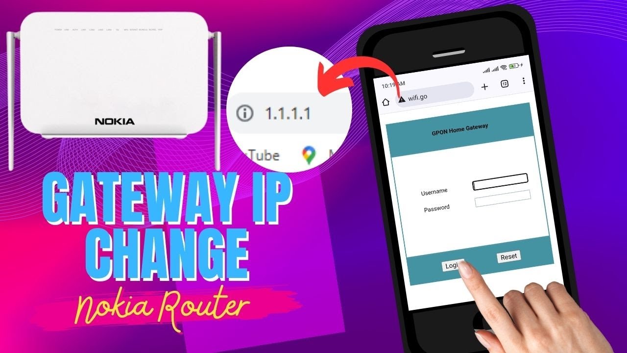 How To Change router Getaway IP Address || Nokia Router ka Getaway Ip ...