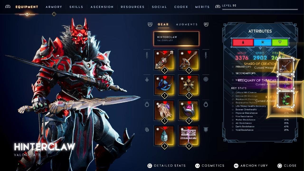 Godfall: Hinterclaw "Critical Devastation" Build - YouTube