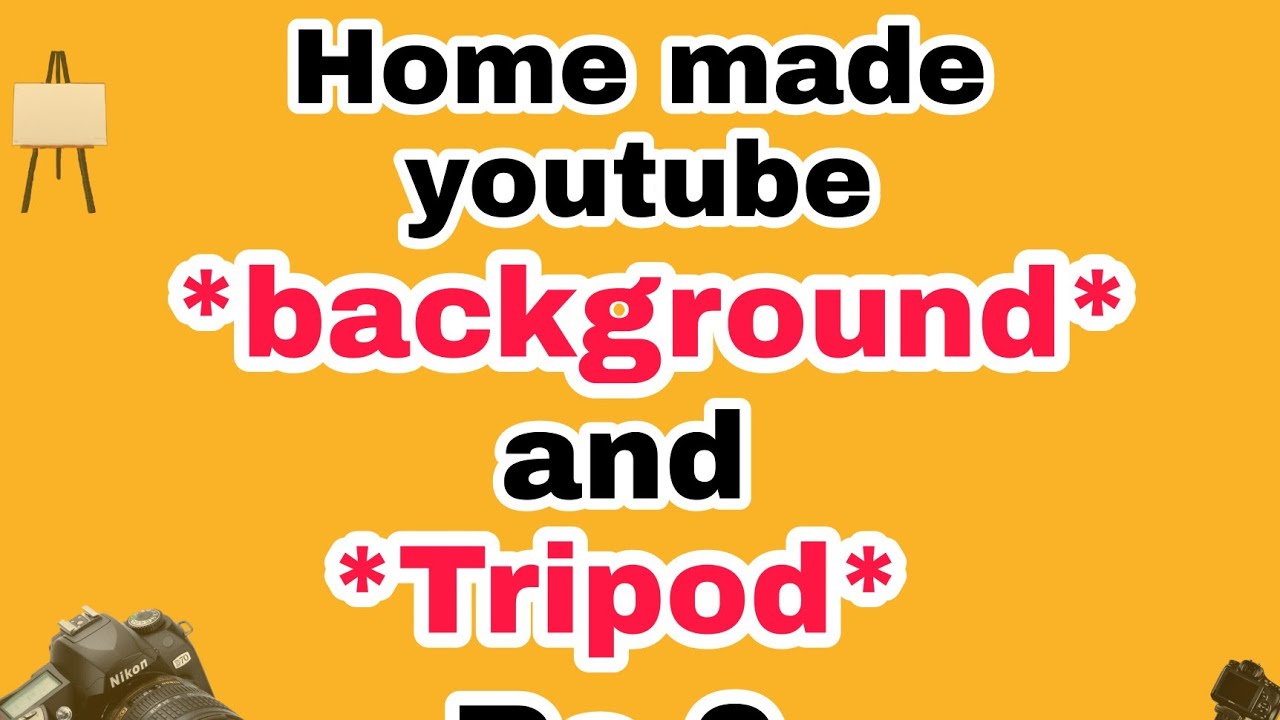 Homemade youtube background and tripod *Rs-0*😱//Diy homemade youtube ...