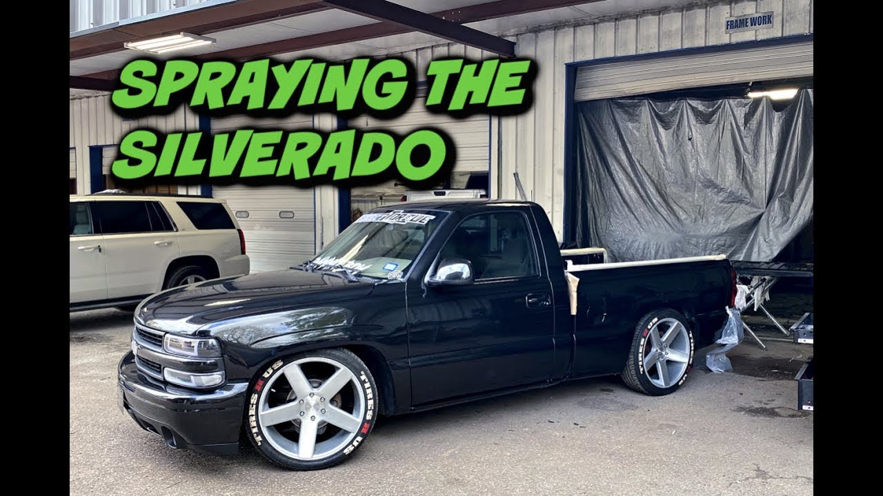 SPRAYING THE SILVERADO - YouTube