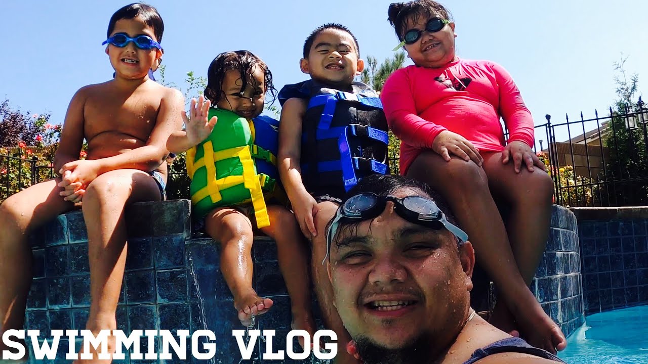 Swimming Vlog with kids - YouTube