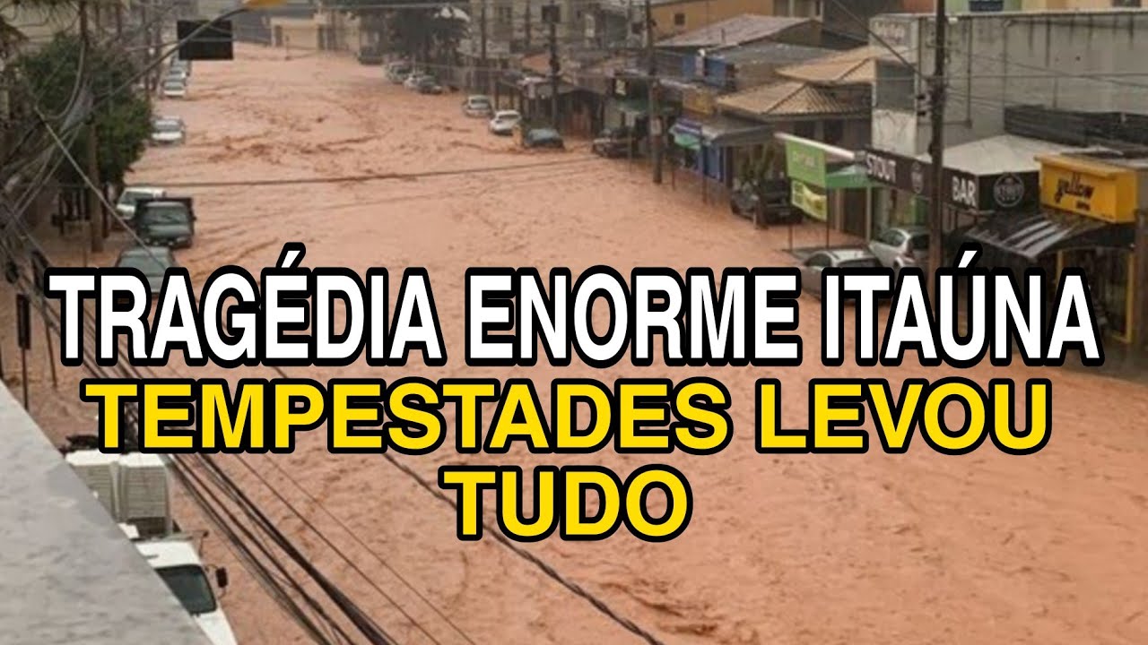 TEMPESTADE CICLONE : TEMPORAL MG ITAÚNA DEBAIXO D'ÁGUA/ INUNDAÇÃO ...
