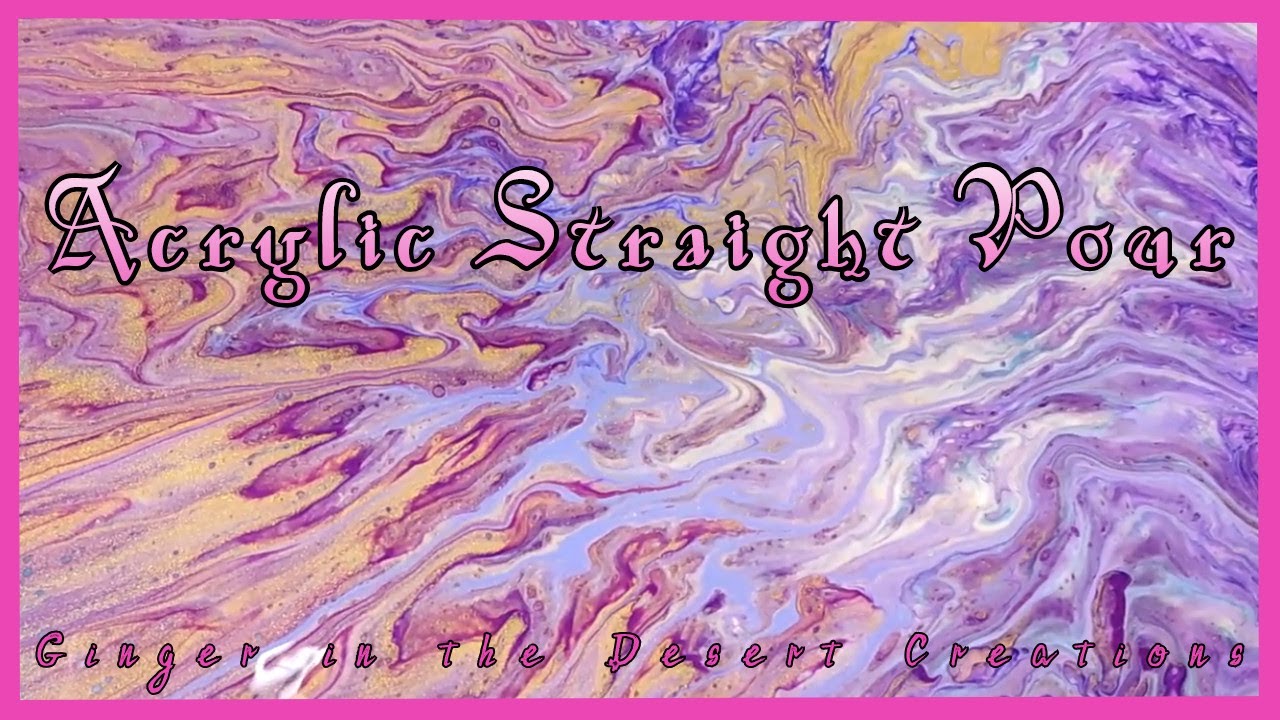 Purple Mess | Acrylic Straight Pour - YouTube