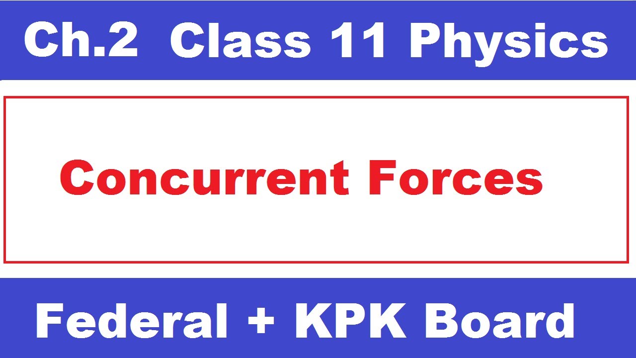 Concurrent forces || Class 11 Physics Chapter 2 Vectors and Equilibrium ...