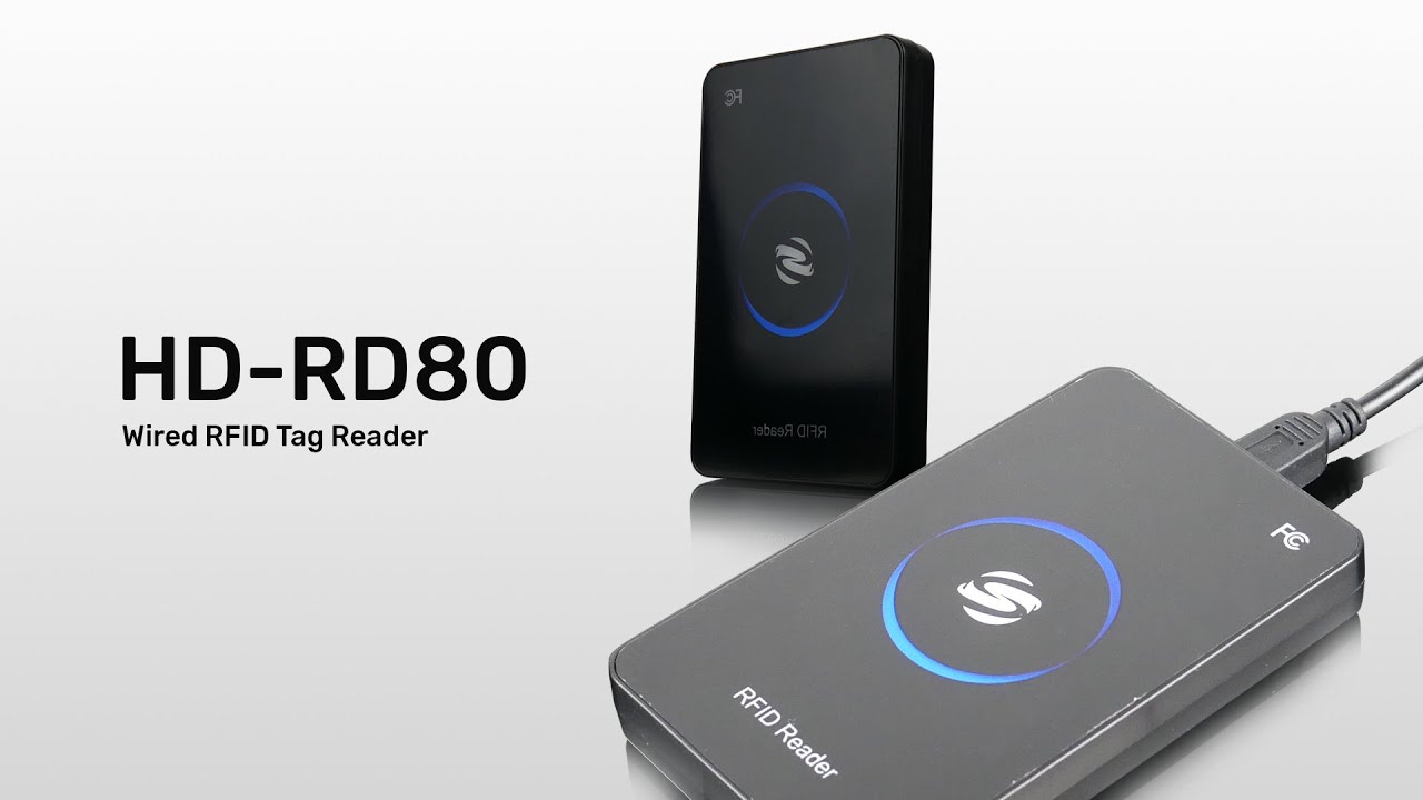 Wired RFID Tag Reader HD-RD80 - YouTube