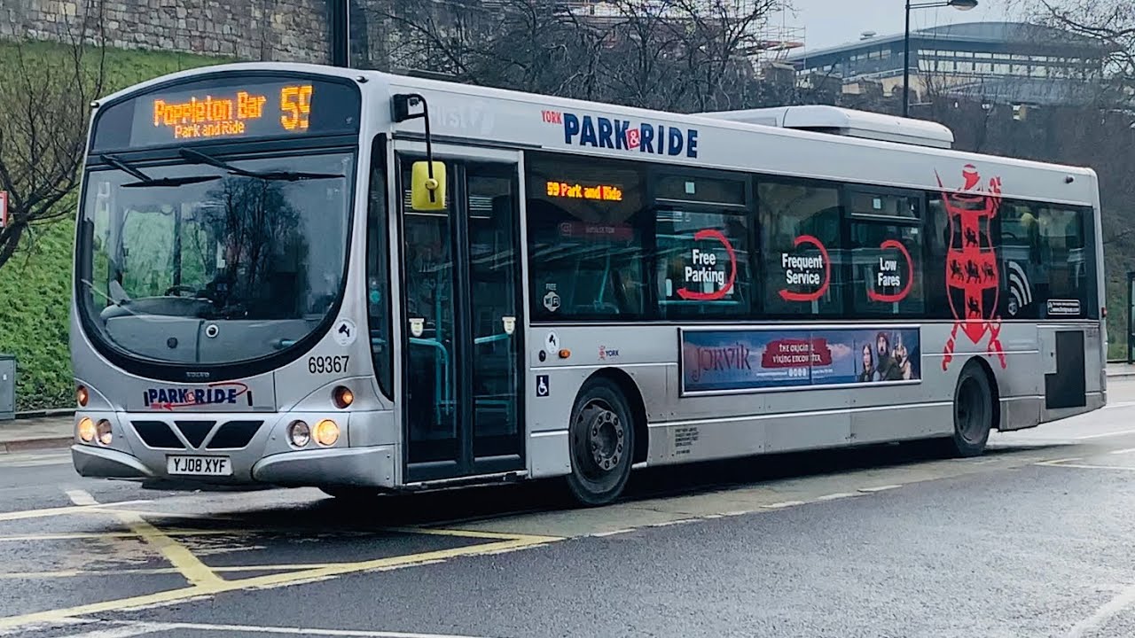 First Bus York 69367 On 59 From Poppleton Bar To York City Centre - YouTube