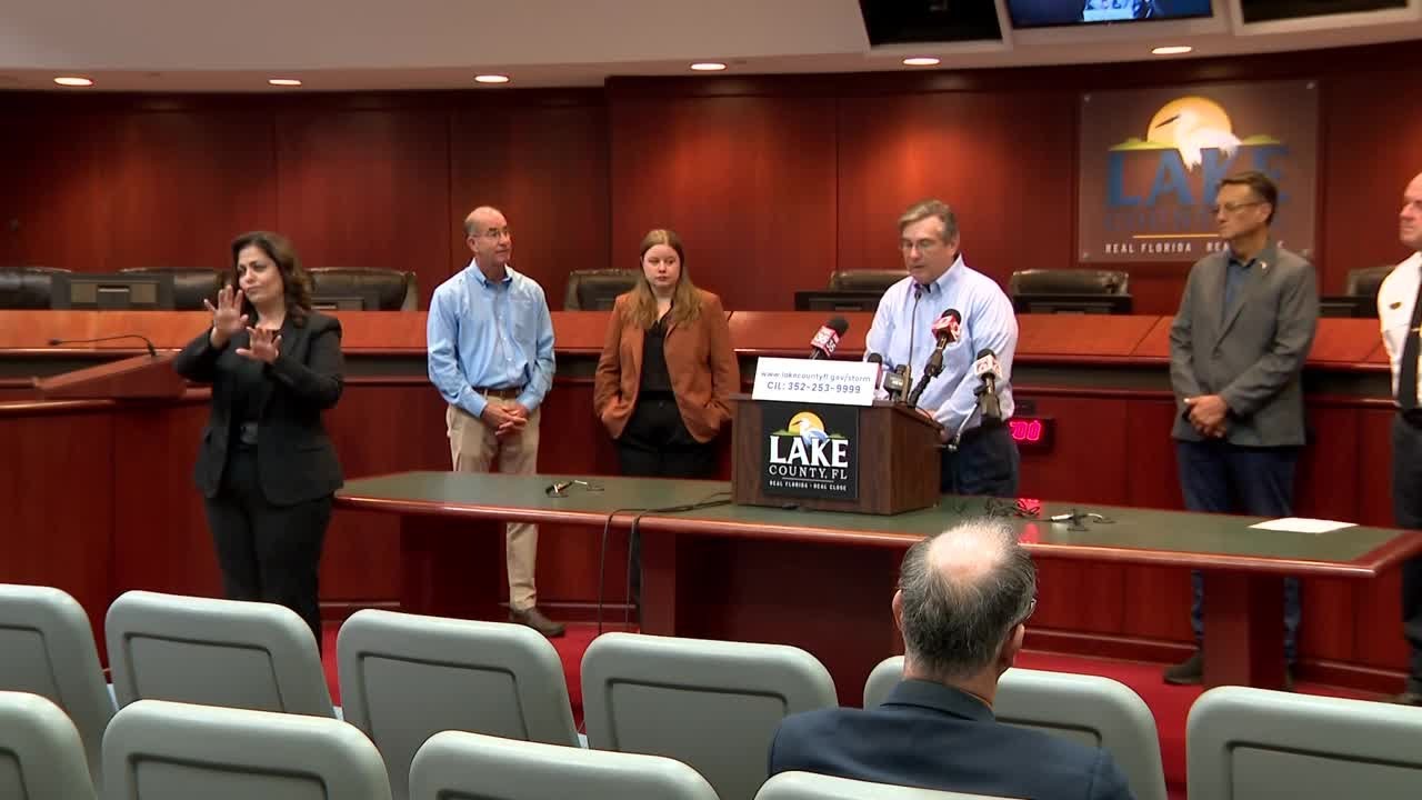 Lake County officials deliver update on Hurricane Milton recovery ...