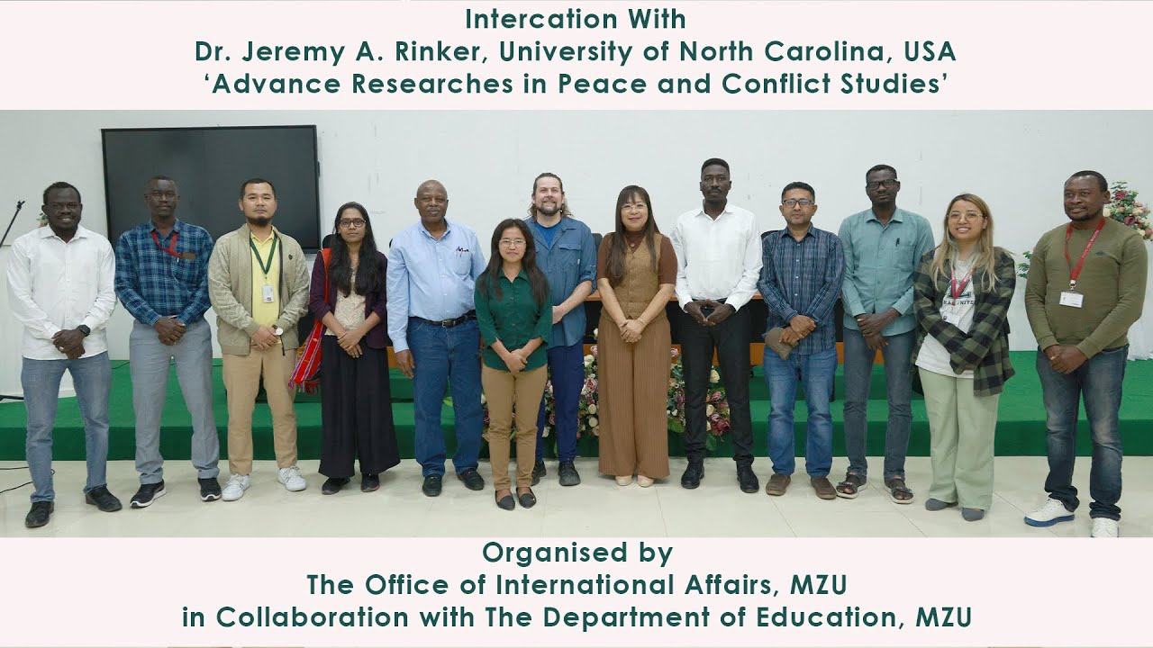 Interaction with Dr. Jeremy A. Rinker, University of North Carolina ...