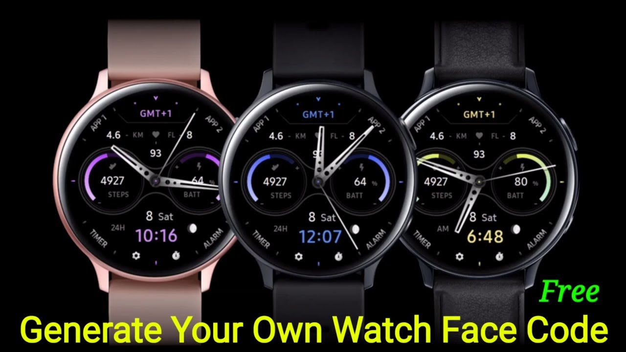 Generate Your Own Free Galaxy/Gear Analog Fitness Watch Face By:AWF ...