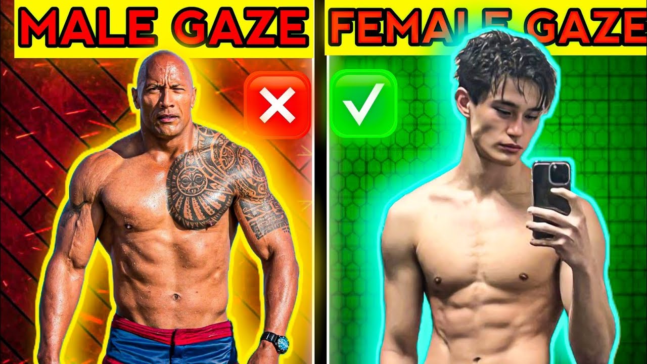 Male Gaze vs Female Gaze ( Attractiveness ) - YouTube