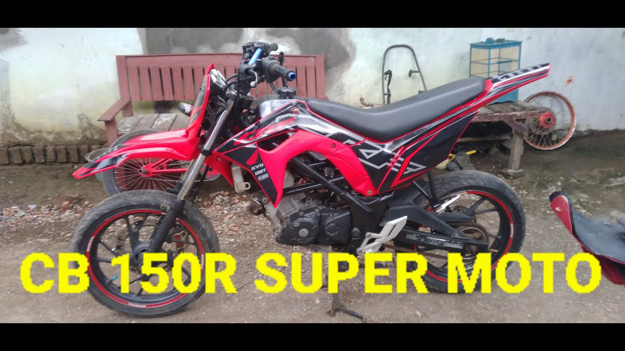 HONDA CB 150R MODIF SUMO SUPER MOTO - YouTube