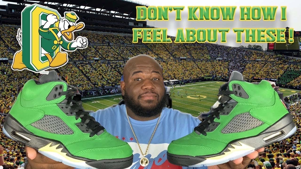 OREGON AIR JORDAN RETRO 5s EARLY IN HAND REVIEW - YouTube