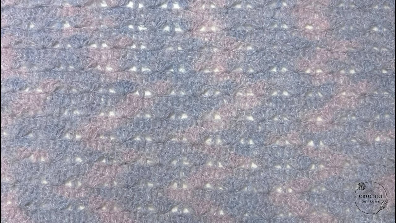 Point au crochet Éventails ajourés | Facile et parfait pour châle ou ...