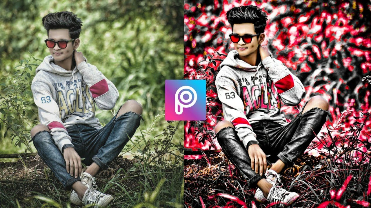 Picsart Editing Background Colour Change Trick || Picsart Red And Dark ...