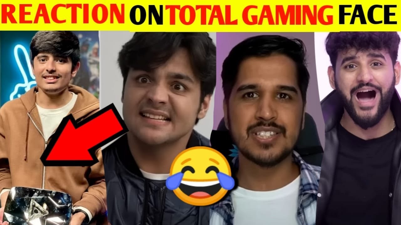 😂Youtubers Reaction ON Total Gaming Face Reveal I Total Gaming face ...