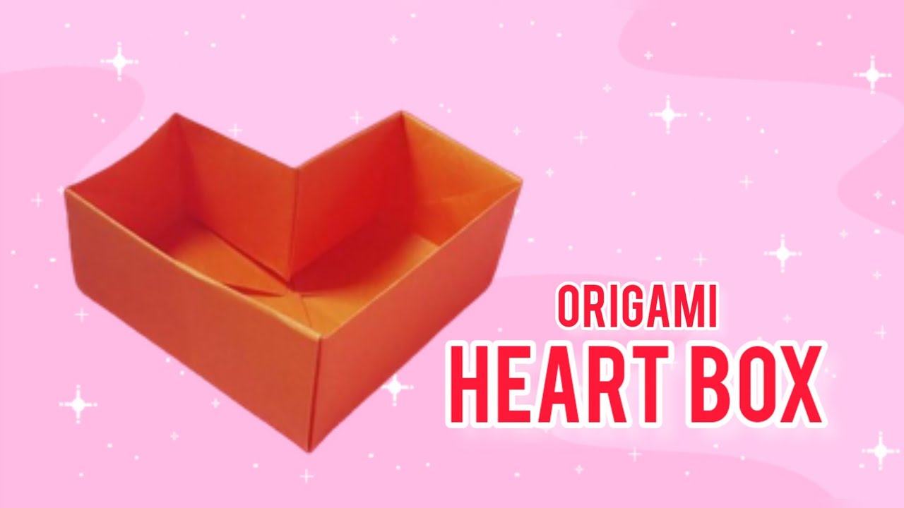 HOW TO MAKE A HEART SHAPED BOX ORIGAMI #origami #craft #diy #paper #box ...