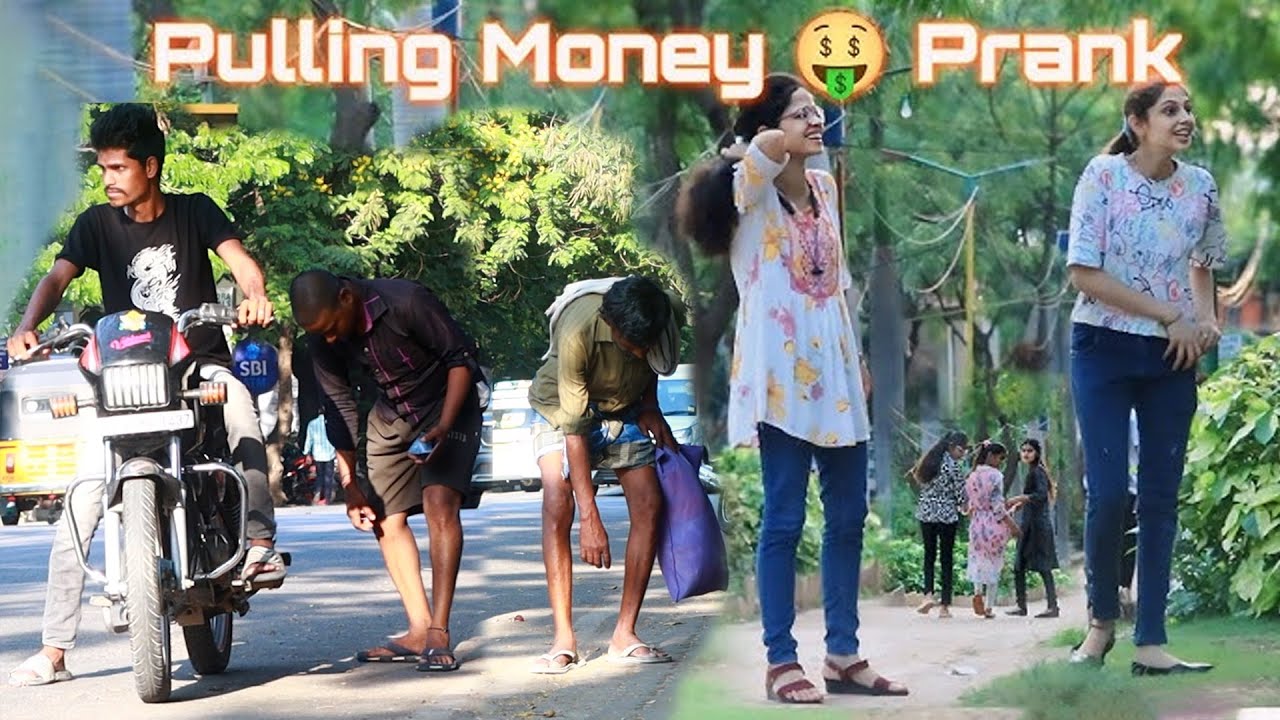 Money Pulling Prank | Pulling Money Prank | Tirupati Pranks - YouTube