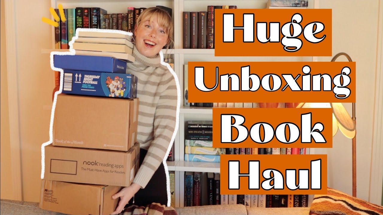 HUGE UNBOXING BOOK HAUL! 📚 - YouTube
