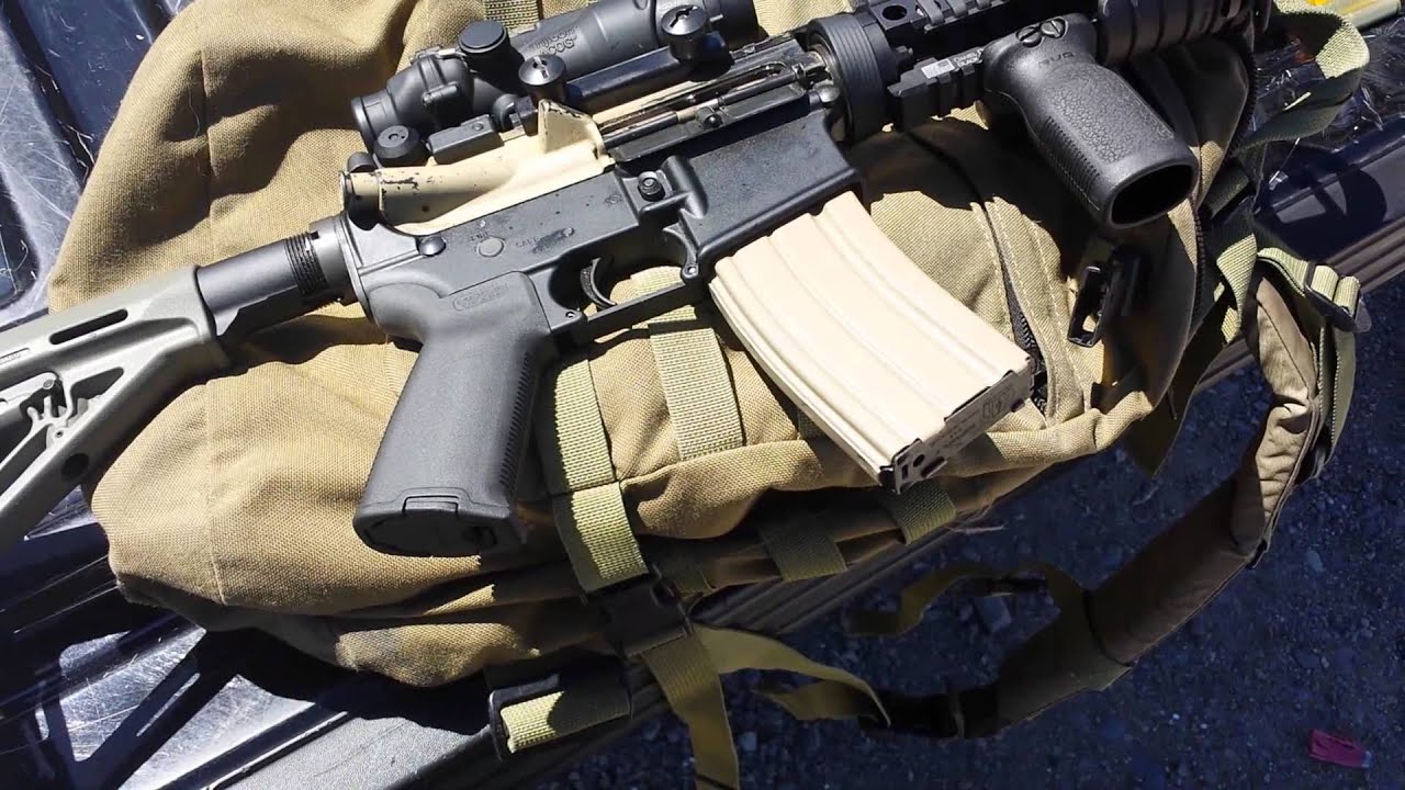 M16 full auto function test. - YouTube