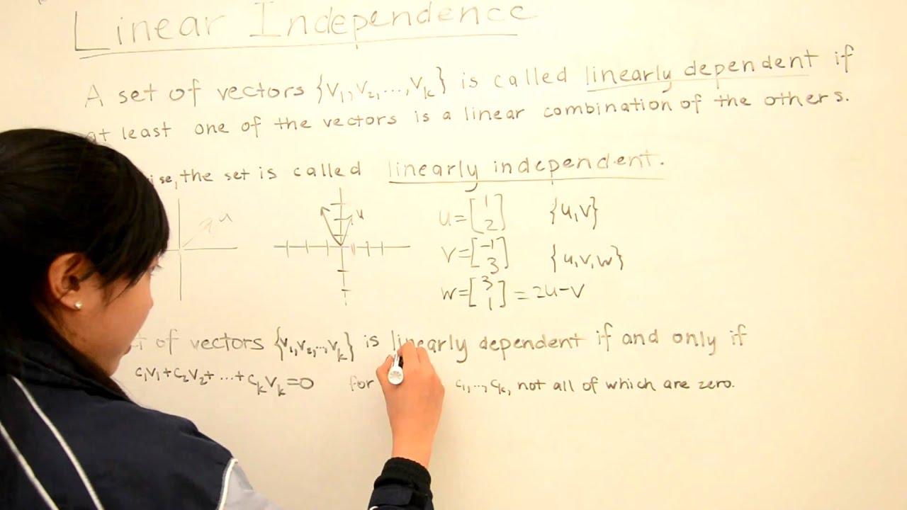 Linear Independence - YouTube